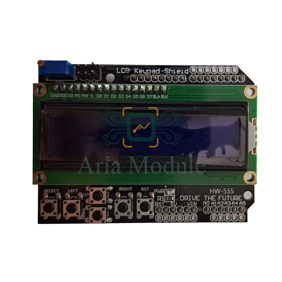 shield Arduino LCD 1602 Keypad - فروشگاه اینترنتی آریاماژول